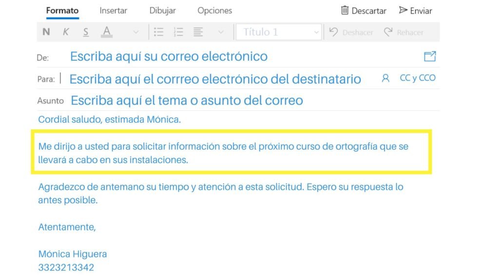 Cómo redactar un correo electrónico - La profe Mónica