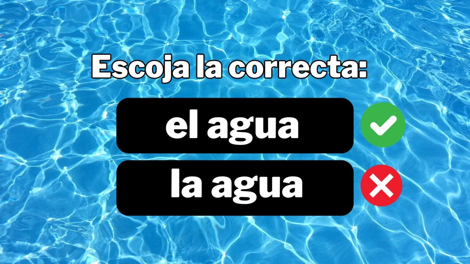 ¿El agua o la agua? - La profe Mónica