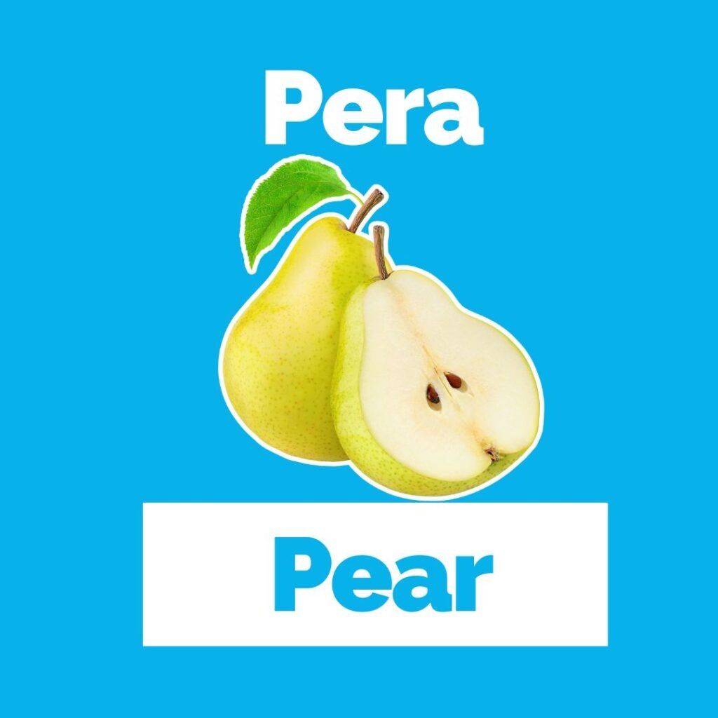 Frutas y verduras en inglés - La profe Mónica